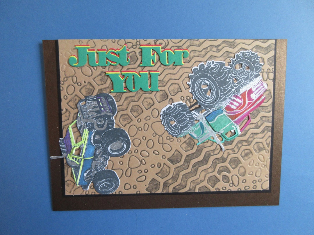 Monster Jam Birthday Card, just for You, One-of-a-kind. an Endo and Sky ...