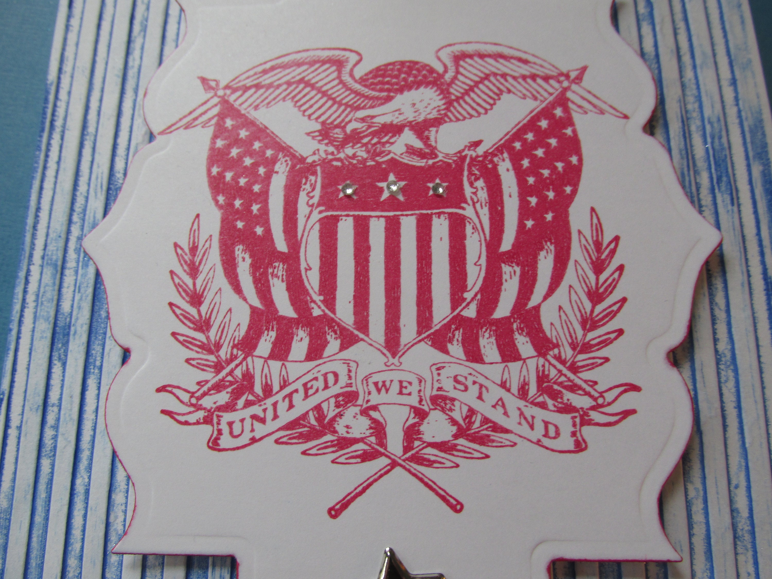 United We Stand, Deployment Card, love and Miss You, Stamped Eagle and ...