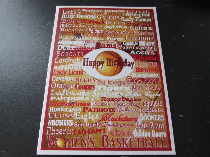 Happy Birthday Women's Basketball Colleges Listed -- "happy Birthday ...