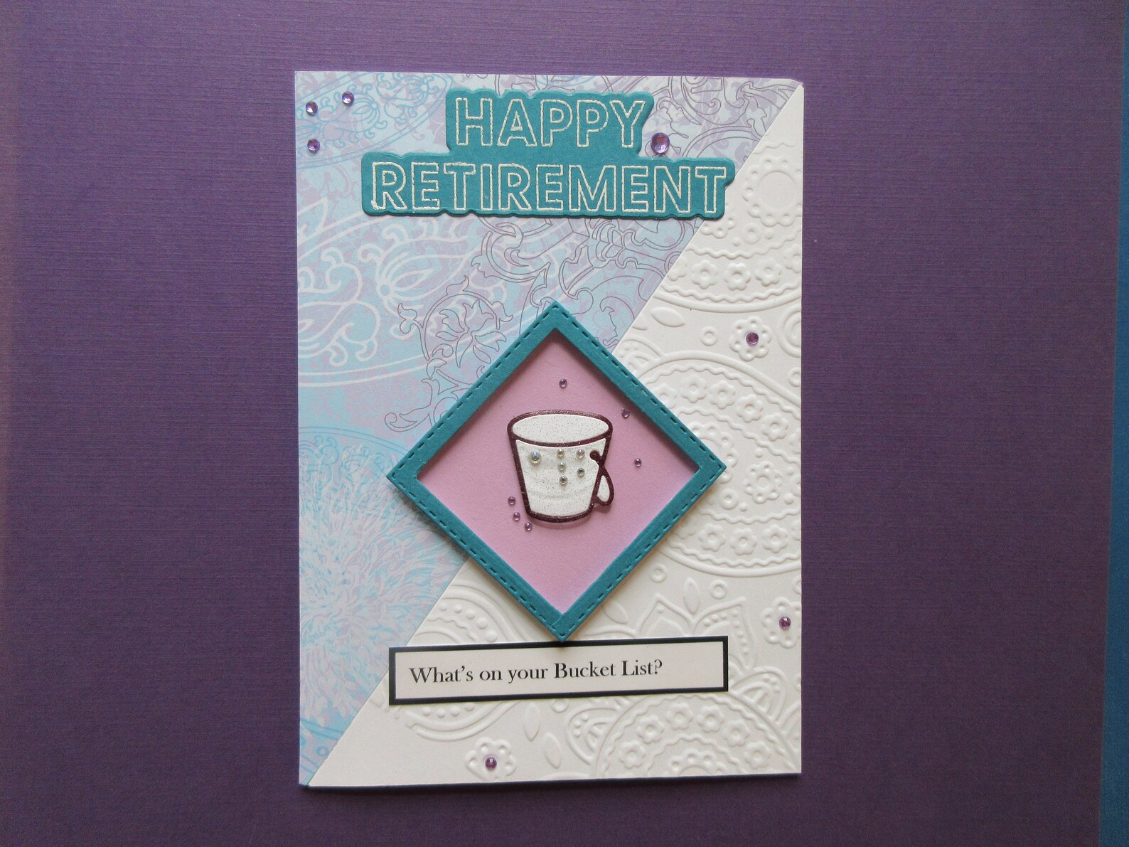 Retirement Card Handmade, happy Retirement, What's on Your Bucket List ...