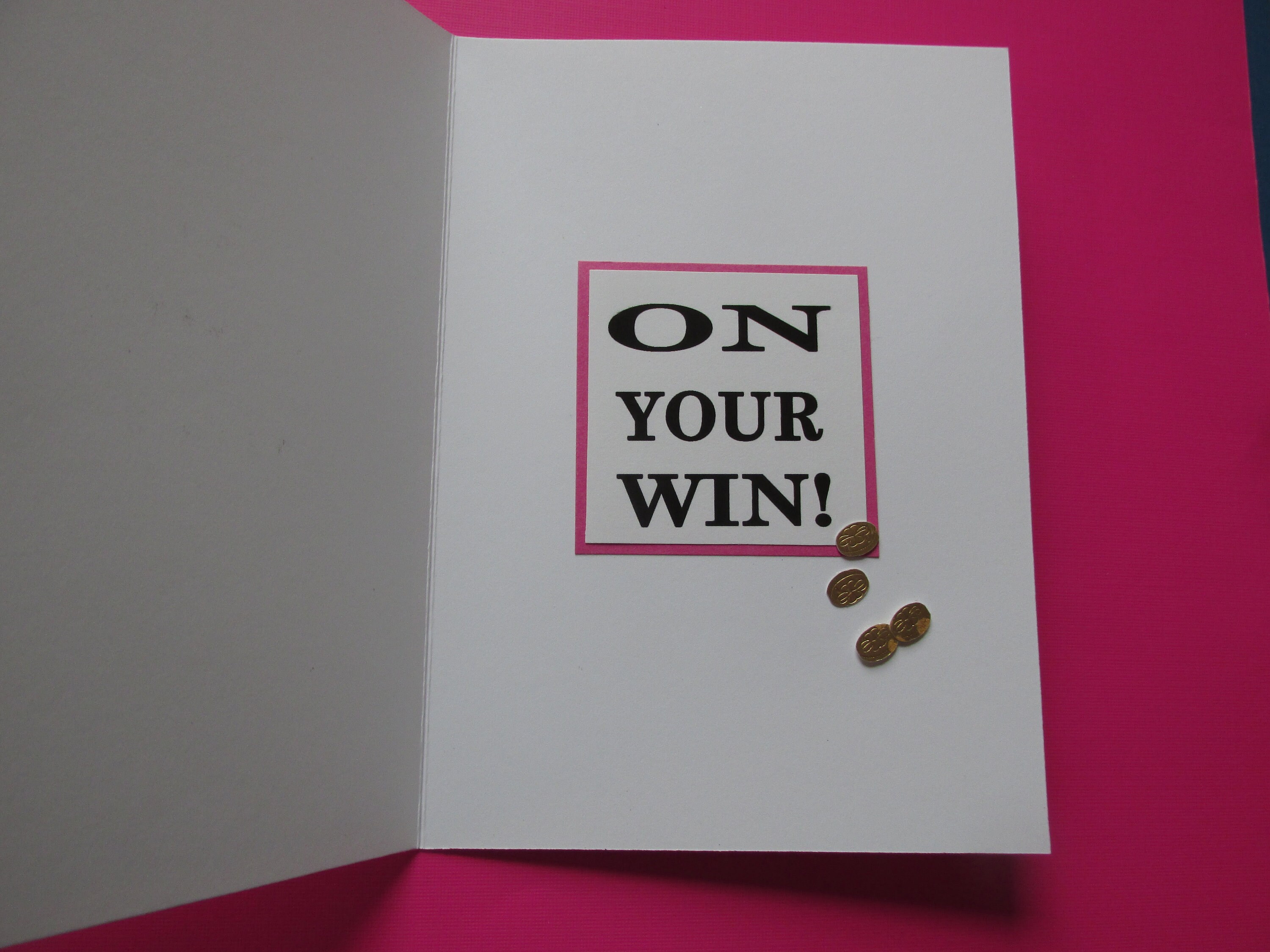 Bingo WIN congratulations Card for Winning, Lady Celebrating Fun Card ...