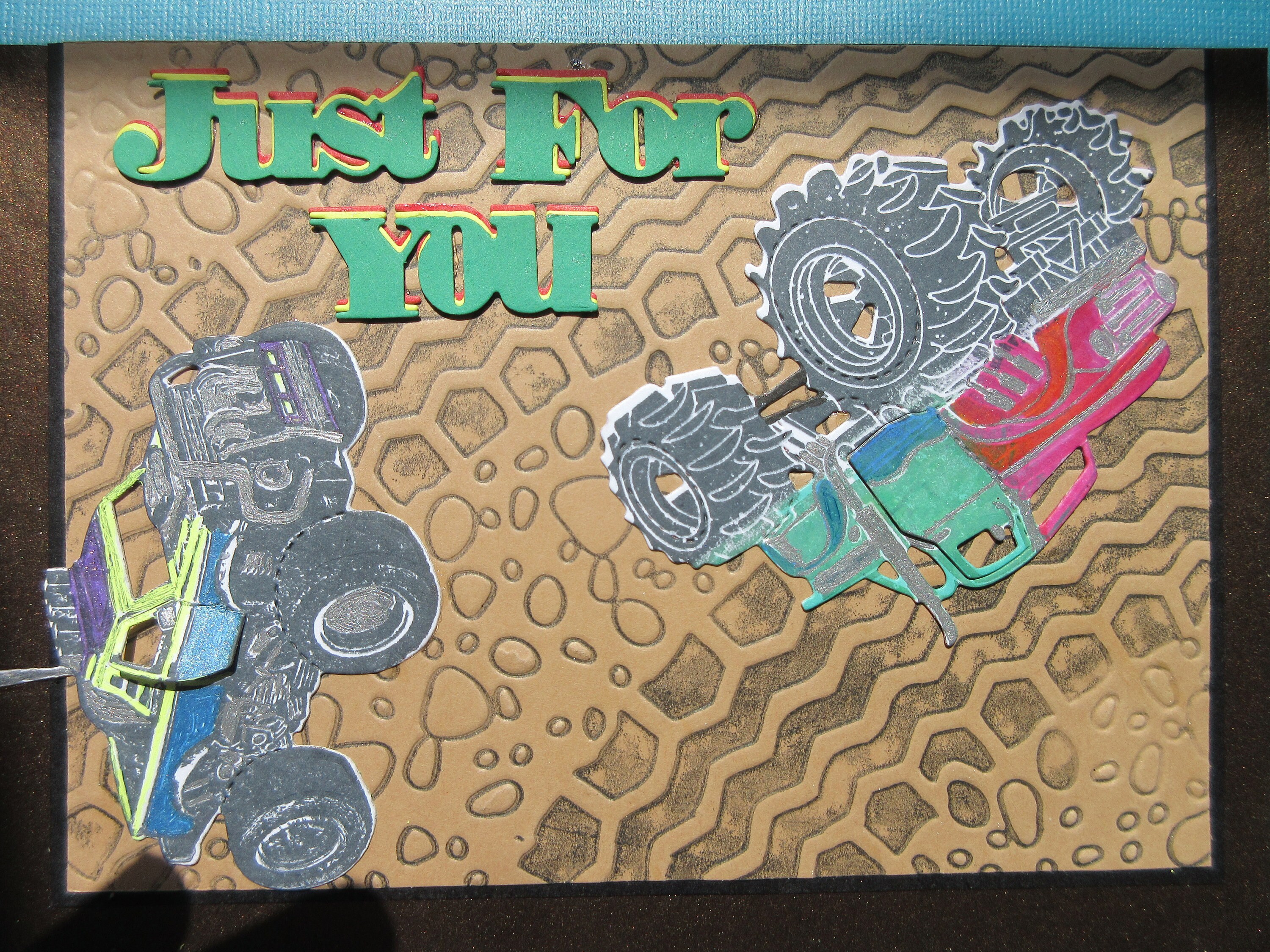 Monster Jam Birthday Card, just for You, One-of-a-kind. an Endo and Sky ...