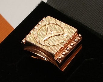 Mercedes gold ring | Etsy