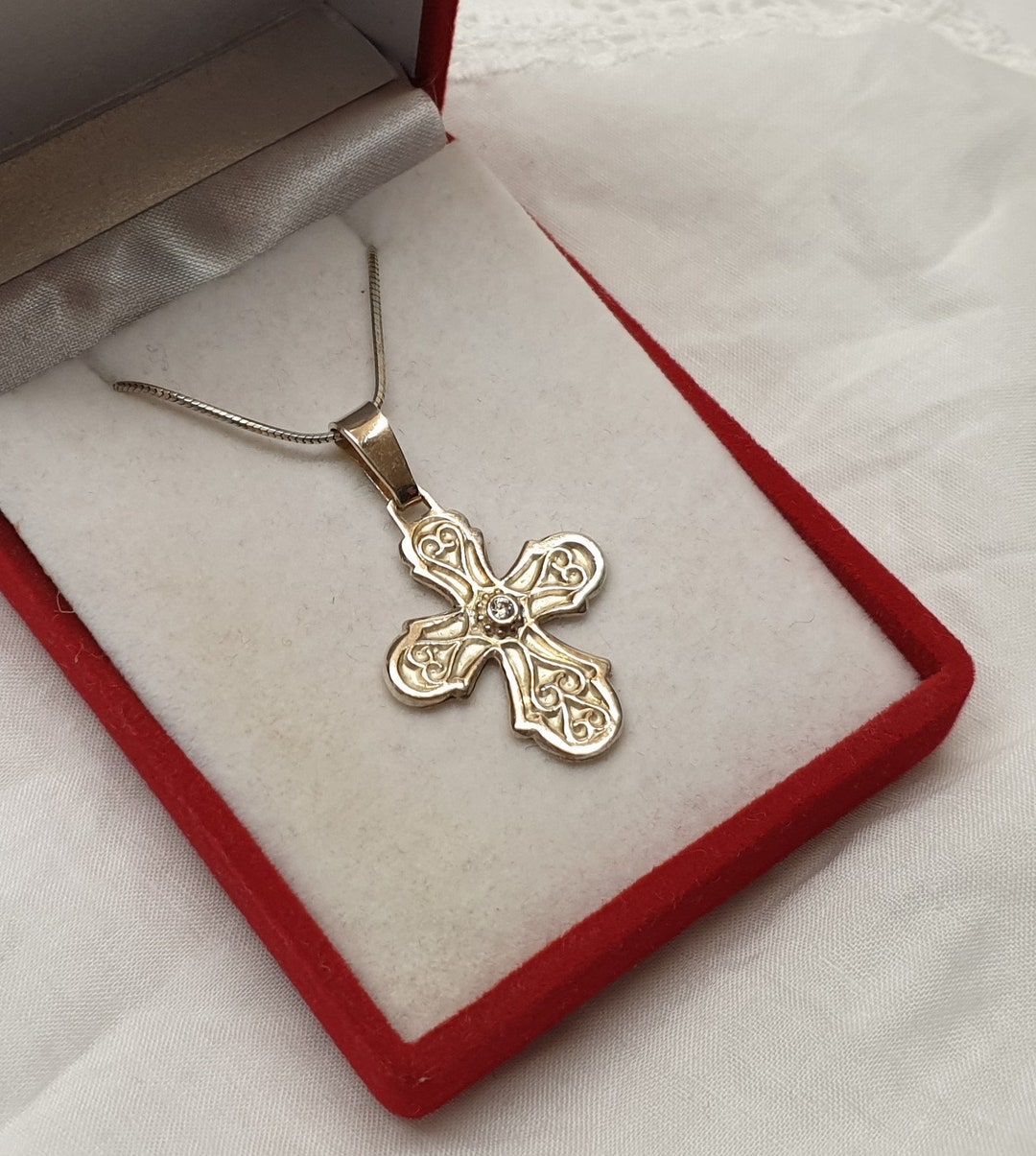 Nostalgic Cross Pendant Silver Pendant Cross Without Chain Silver 925 ...