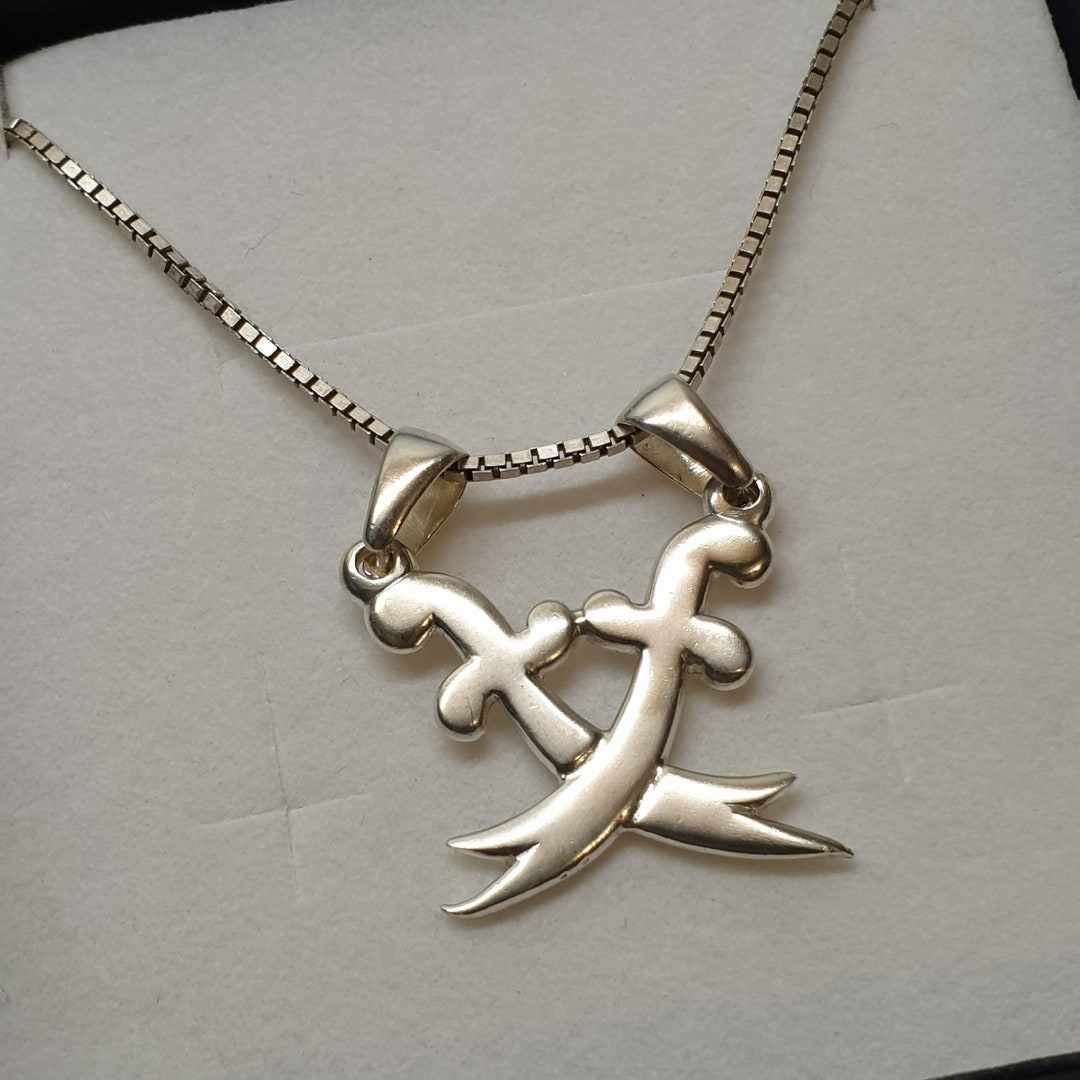 Pendant Silver Pendant Without Chain Crossed Swords Silver 925 - Etsy