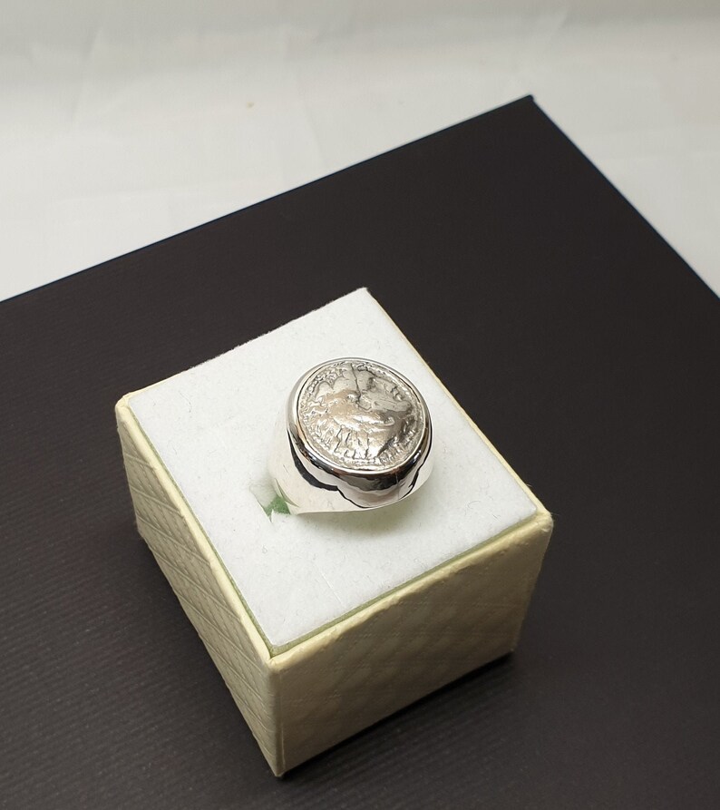 18 mm Ring Siegelring Silber 975 Kopf Alexander der Große edel - Etsy.de