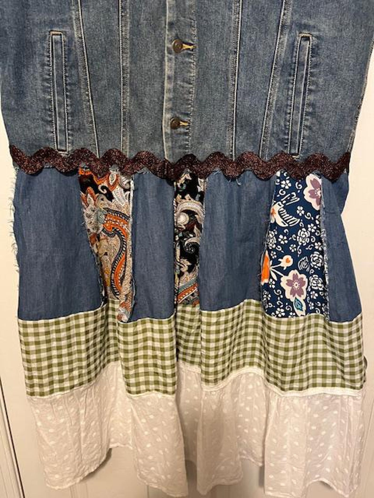 Upcycled Duster, Denim Duster, Duster Made From Jean Jacket - Etsy