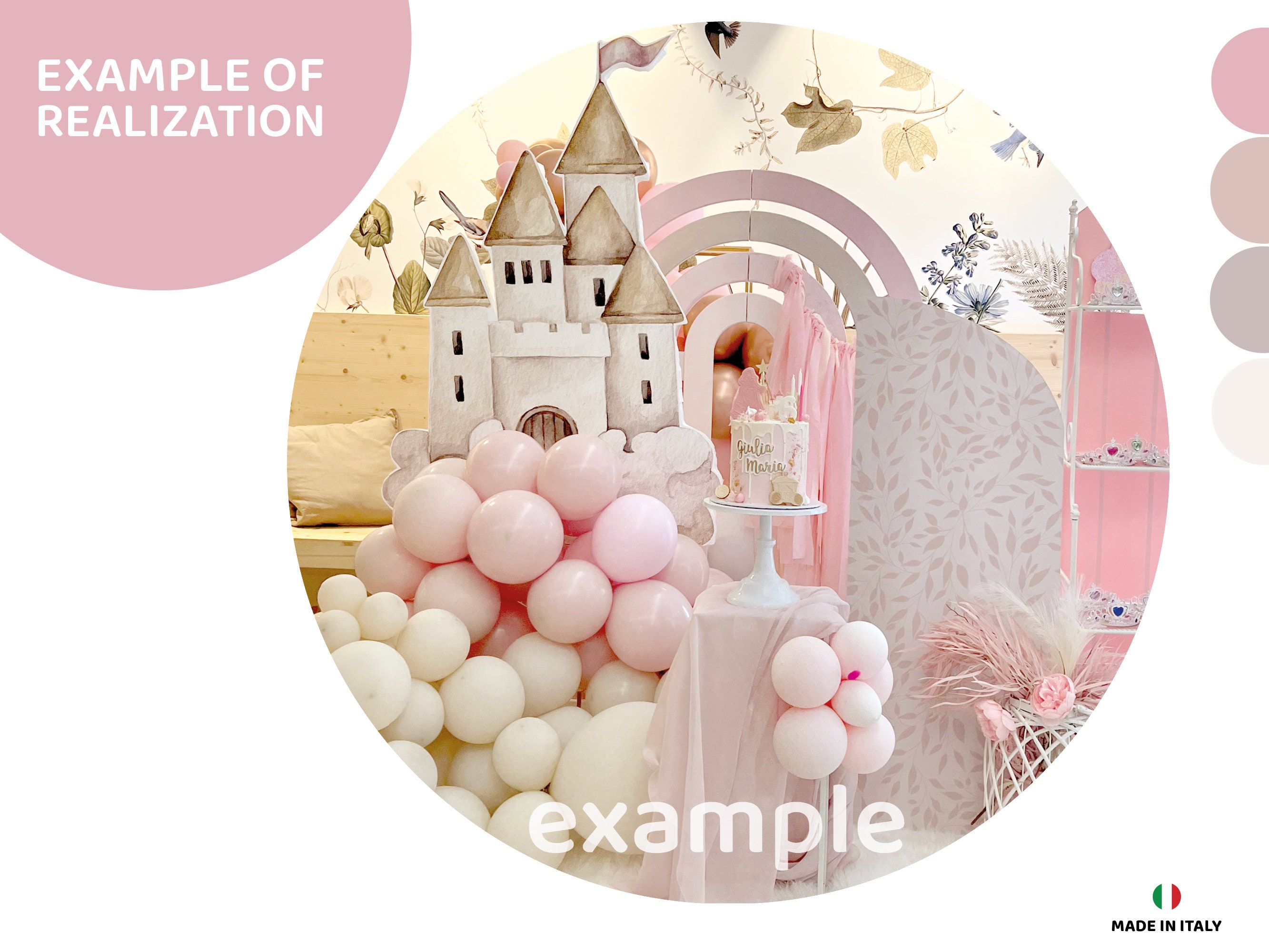 Printable Princess Party Backdrop | Princess Party Cutout | Girl ...