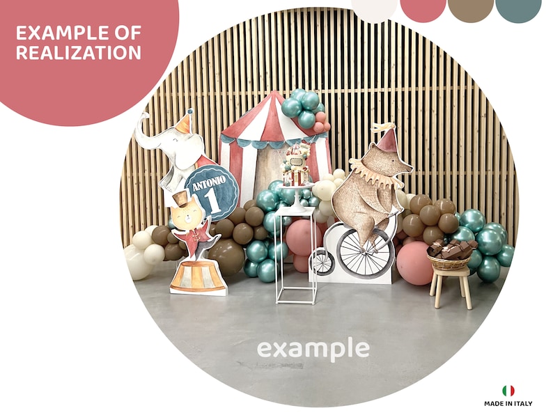 Printable Circus Party Backdrop | Circus Birthday Décor| DIY Circus ...