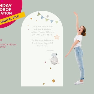 Printable Little Prince Party Backdrop | Wild One Birthday Party Décor ...