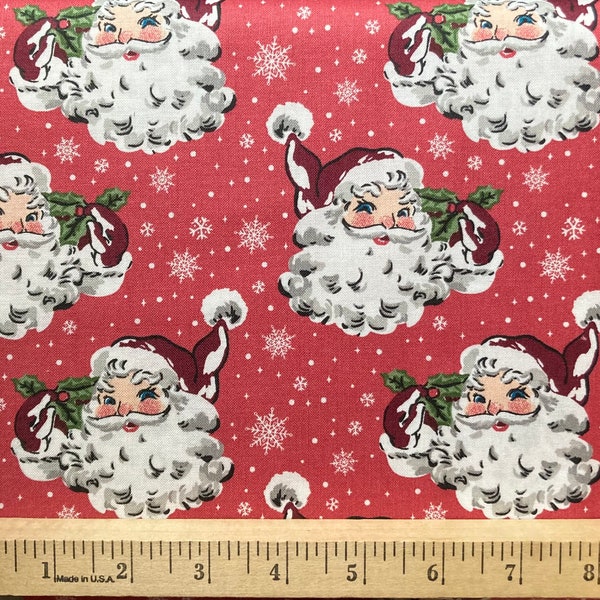 Retro Christmas Fabric - Etsy