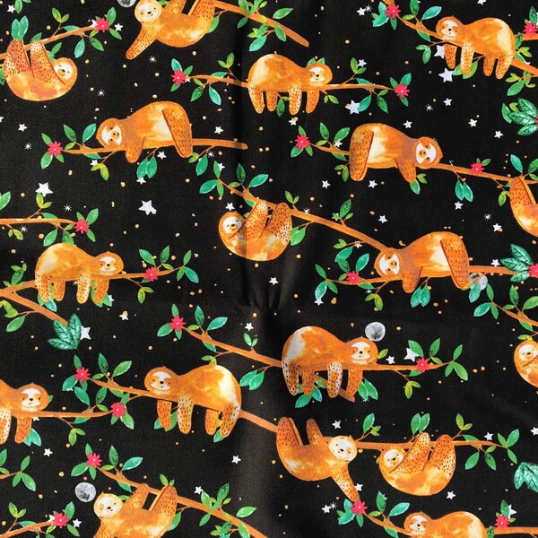 Sloth Fabric - Etsy