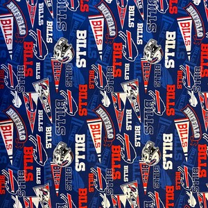 NFL Buffalo Bills Retro 100% Cotton Fabric - Etsy