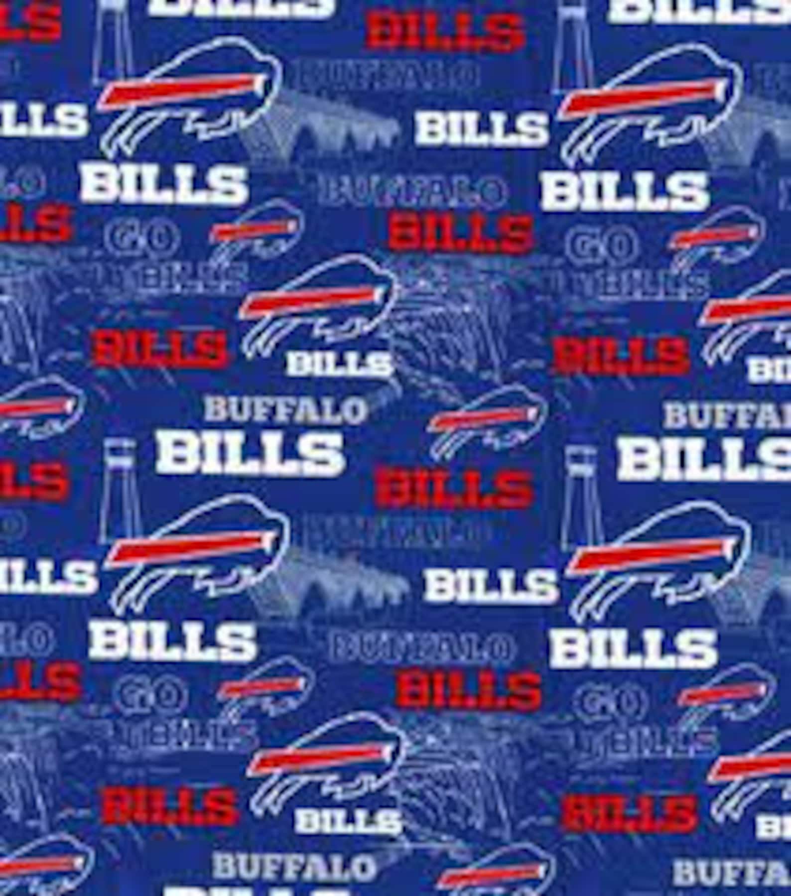 NFL Buffalo Bills 100% Cotton Fabric Hometown - Etsy