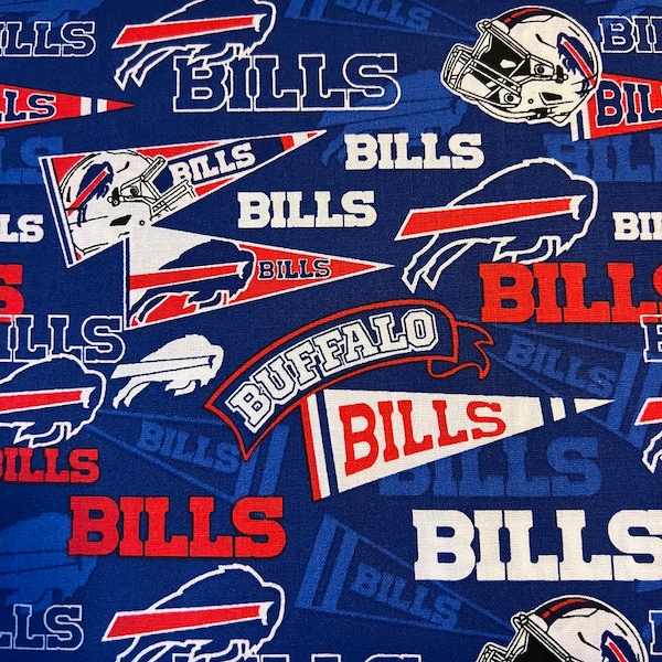 Buffalo Bills Retro Fabric - Etsy