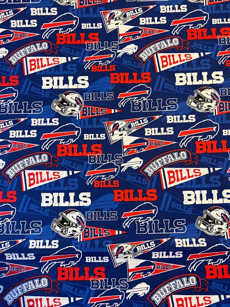 NFL Buffalo Bills Retro 100% Cotton Fabric - Etsy