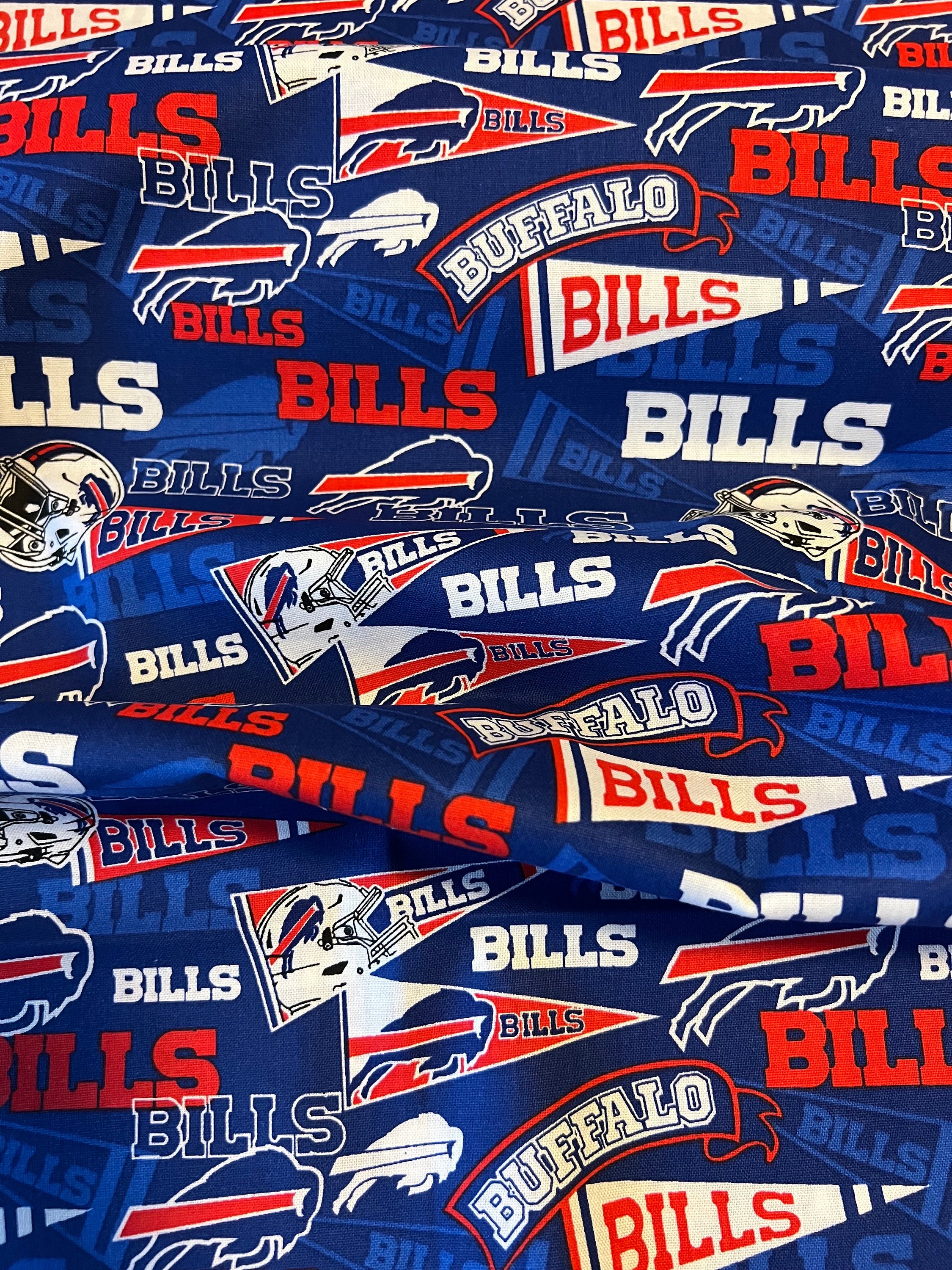 NFL Buffalo Bills Retro 100% Cotton Fabric - Etsy