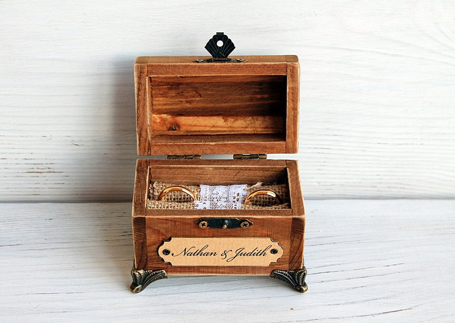 Wedding Ring Box Wedding Ring Holder Ring Bearer Ring Box - Etsy