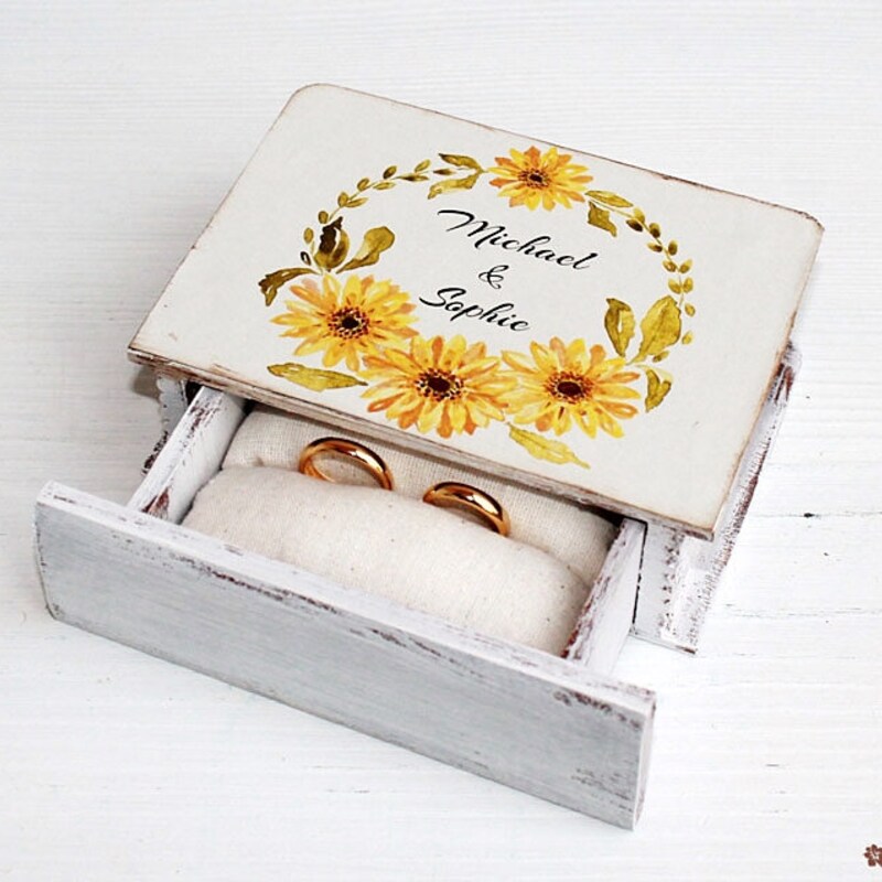 Sunflower Ring - Etsy