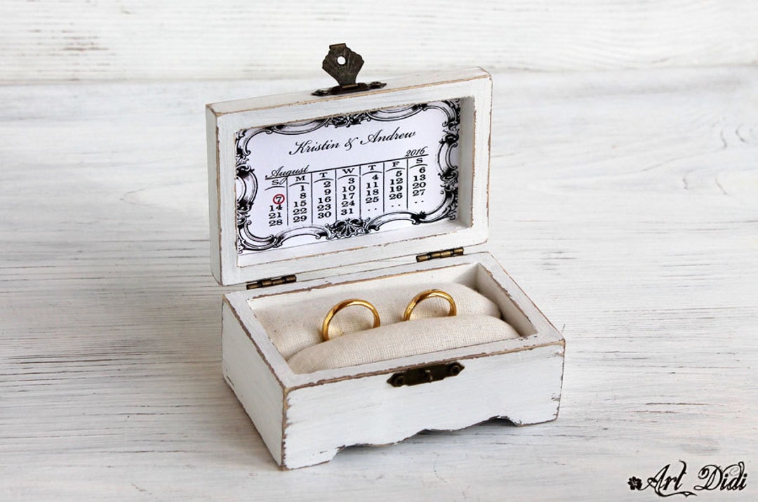 Wedding Ring Box, Ring Bearer Box, Ring Box Holder, Wedding Box ...