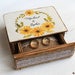 Sunflower Ring Box, Ring Bearer Box, Sunflower Wedding, Wedding Ring ...