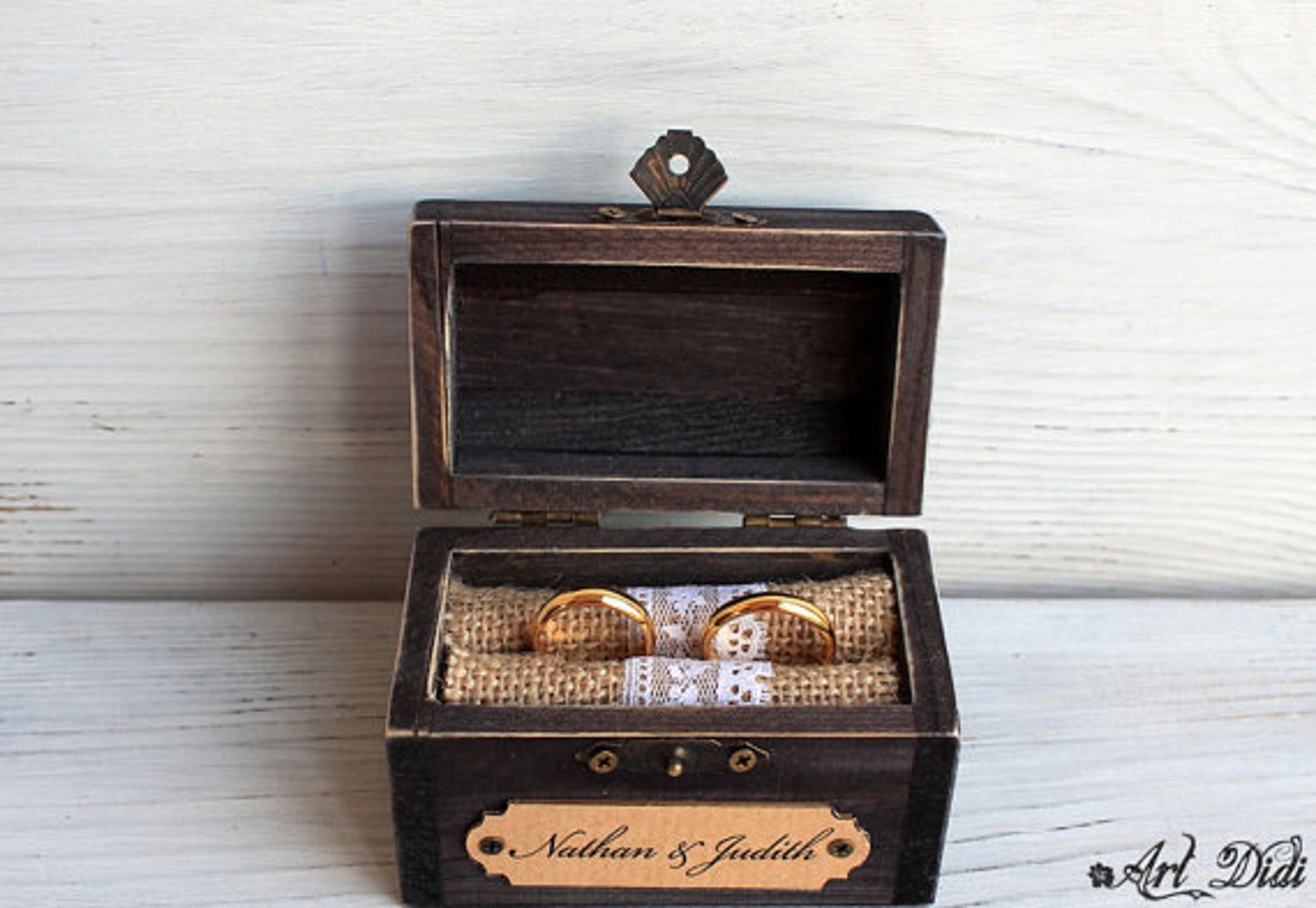 Wedding Ring Box Wedding Ring Holder Ring Bearer Ring Box - Etsy