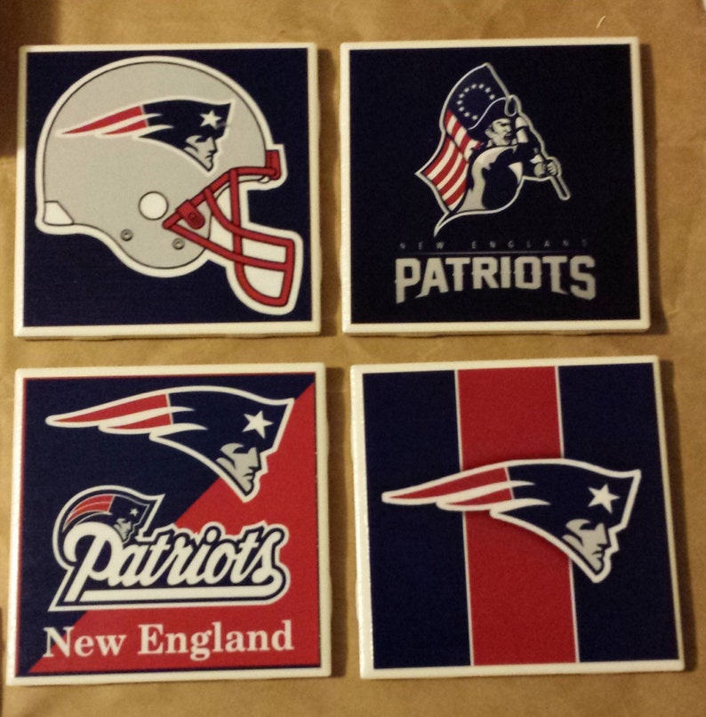 New England Patriots Coasters - Etsy