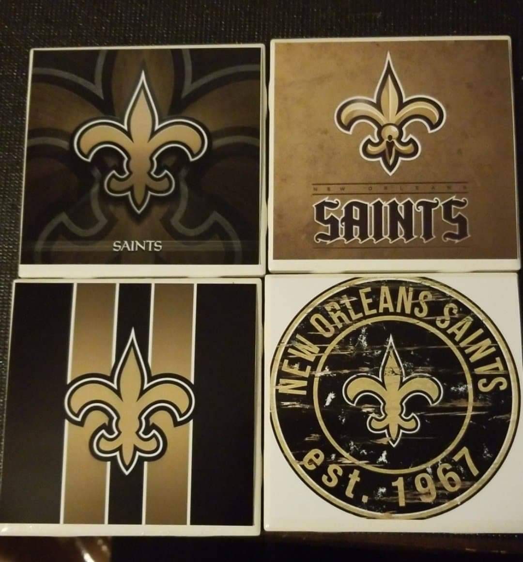 New Orleans Saints Coasters - Etsy