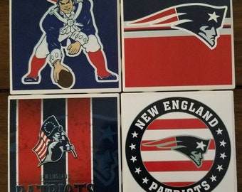 New England Patriots Coasters - Etsy