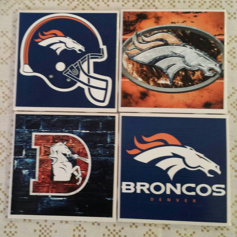Denver Broncos Coasters - Etsy