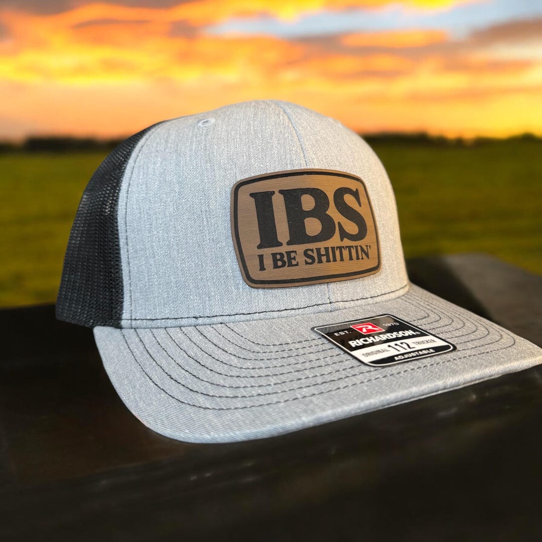 IBS I Be Shin Leather Patch Hat great Gift Idea - Etsy