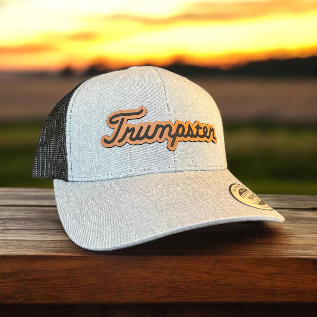 Trumpster Trump 2024 Leather Patch Golf Hat titleist Style - Etsy