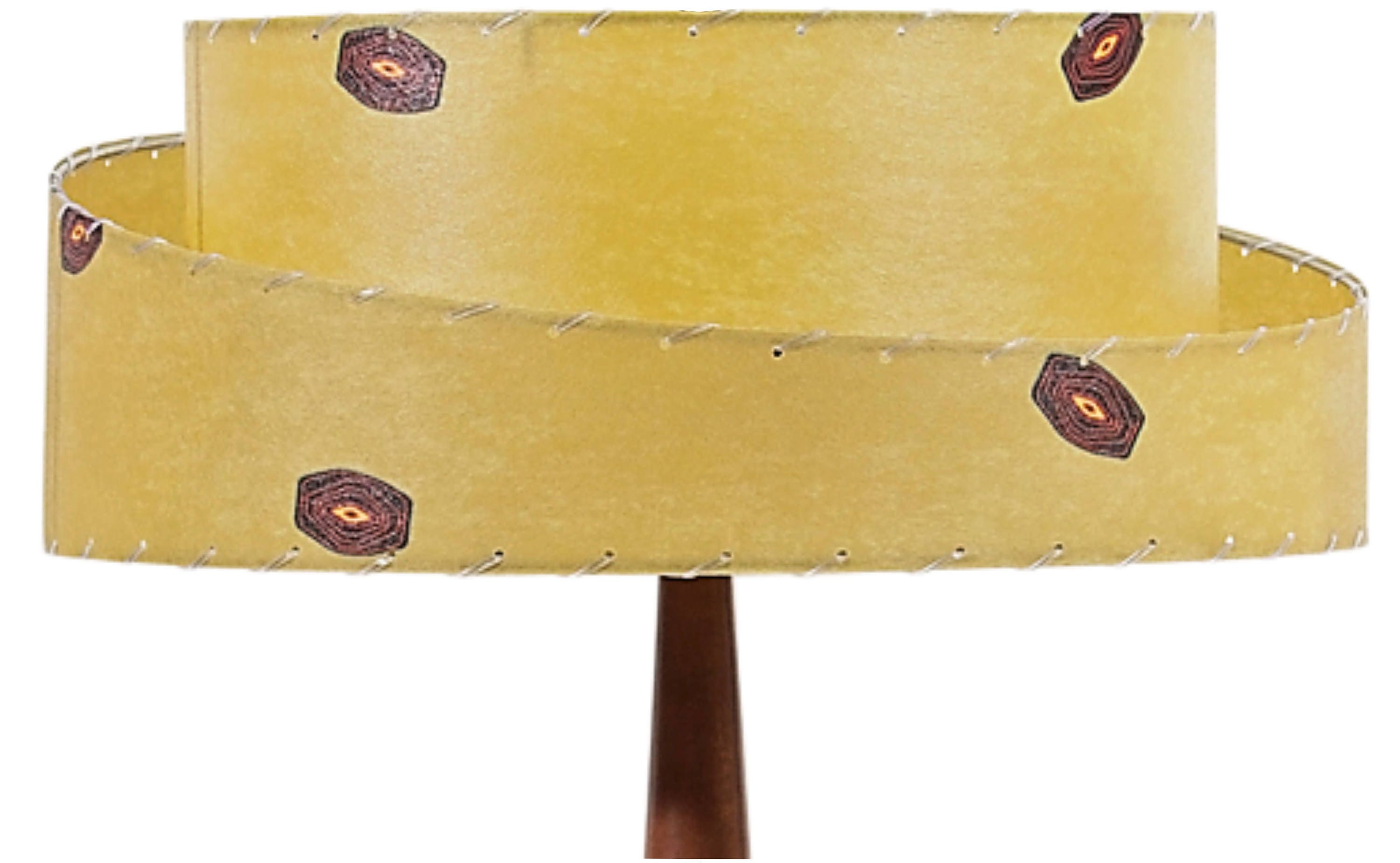 FULLY ASSEMBLED Mid Century Modern Lamp Shade 420.0 - Etsy