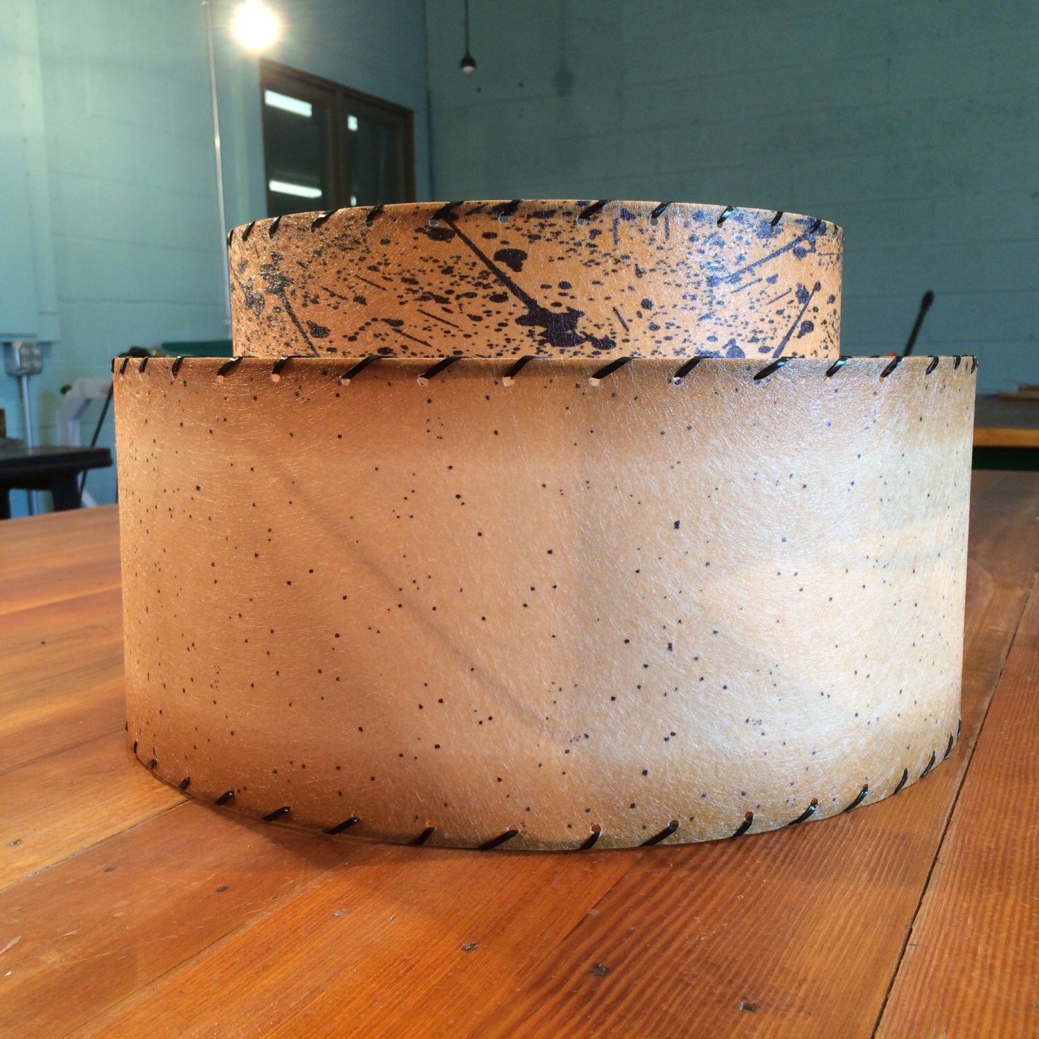 Atomic Lamp Shade / 2 Tier Atomic / Hand Made Retro Style / - Etsy