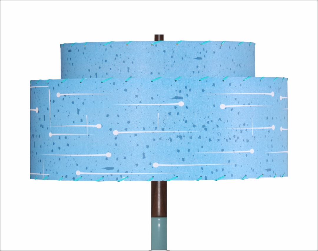 Atomic Lamp Shade / 2 Tier Atomic / Hand Made Retro Style / Custom ...