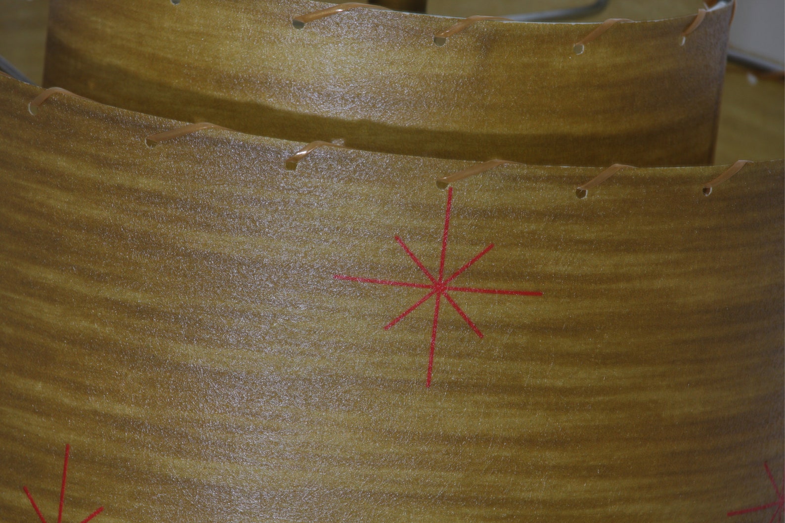 Gold Lamp Shade / Hand Made Atomic Lamp Shade / Custom Vintage - Etsy