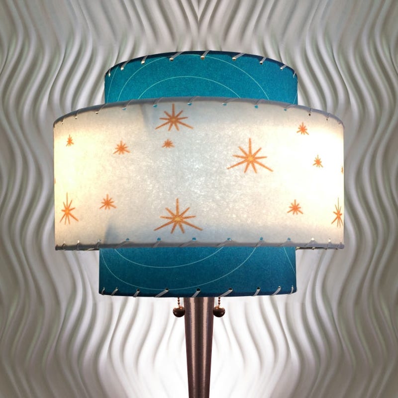 Blue Lamp Shade - Etsy