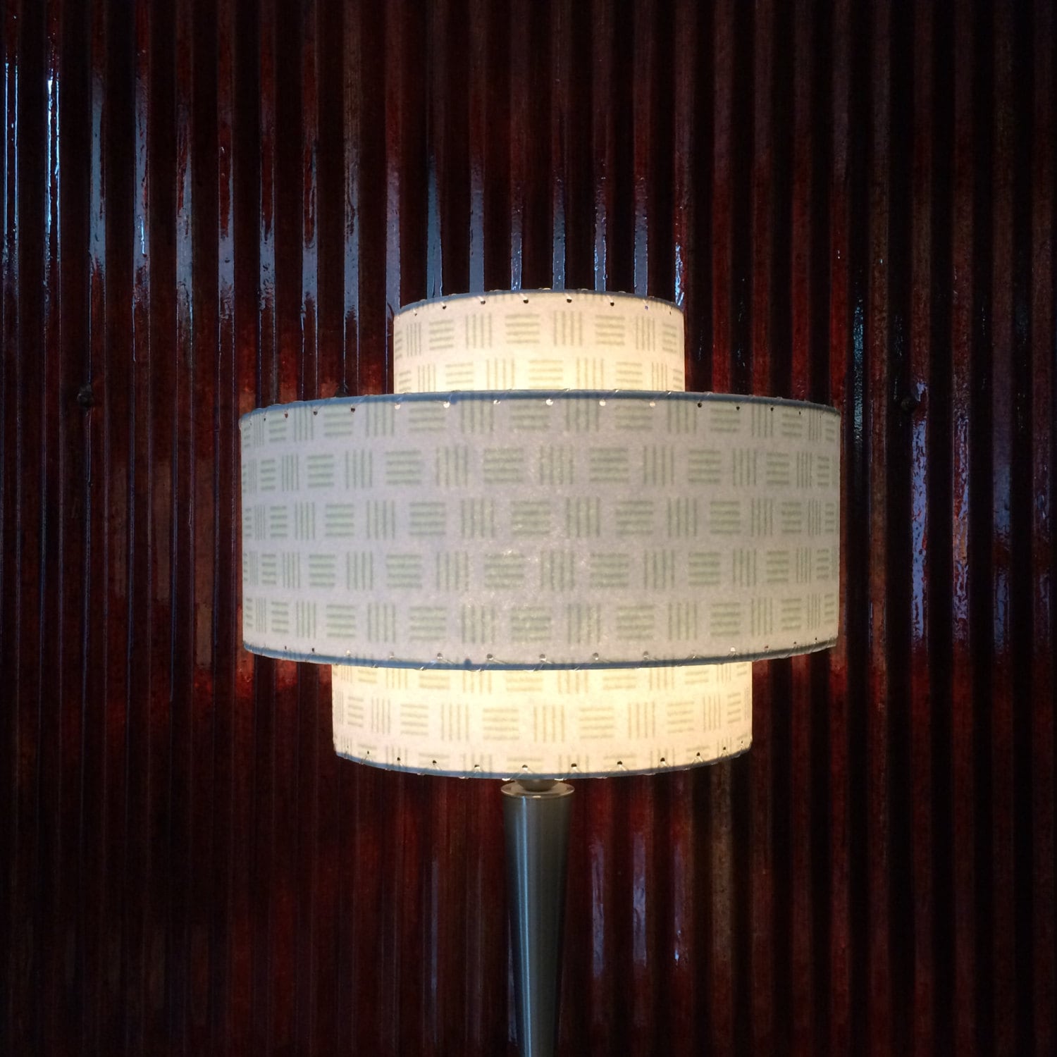 Mid Century Modern Lamp Shade / 3 Tier Fiberglass / Hand Made | Etsy