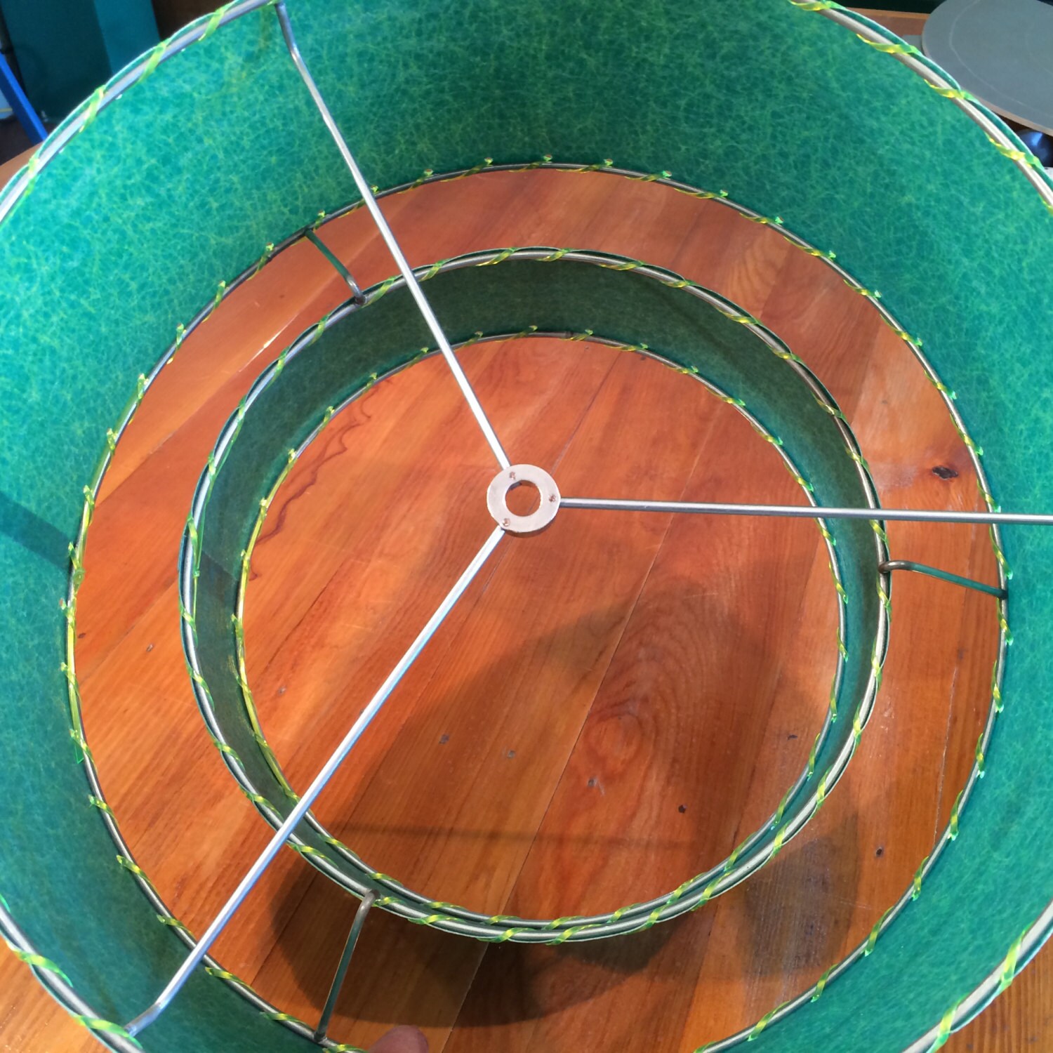 Mid Century Modern Lamp Shade / 2 Tier Fiberglass / Hand Made | Etsy