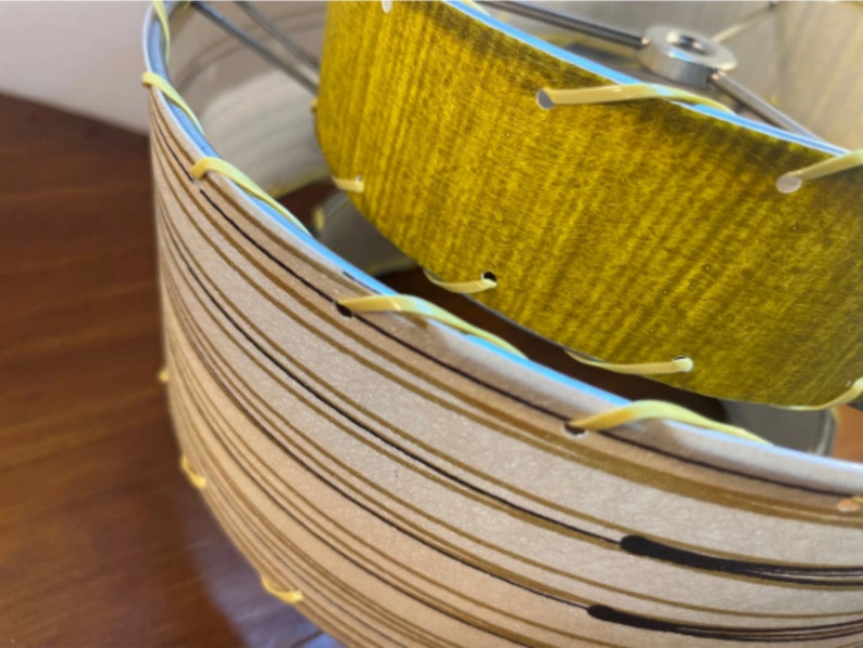 Atomic Lamp Shade / 3 Tier Fiberglass / Hand Made Atomic Lamp Shade ...