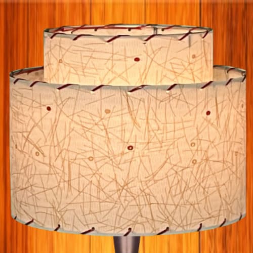 Mid Century Modern 2 Tier Fiberglass Lamp Shade / Hand Made - Etsy