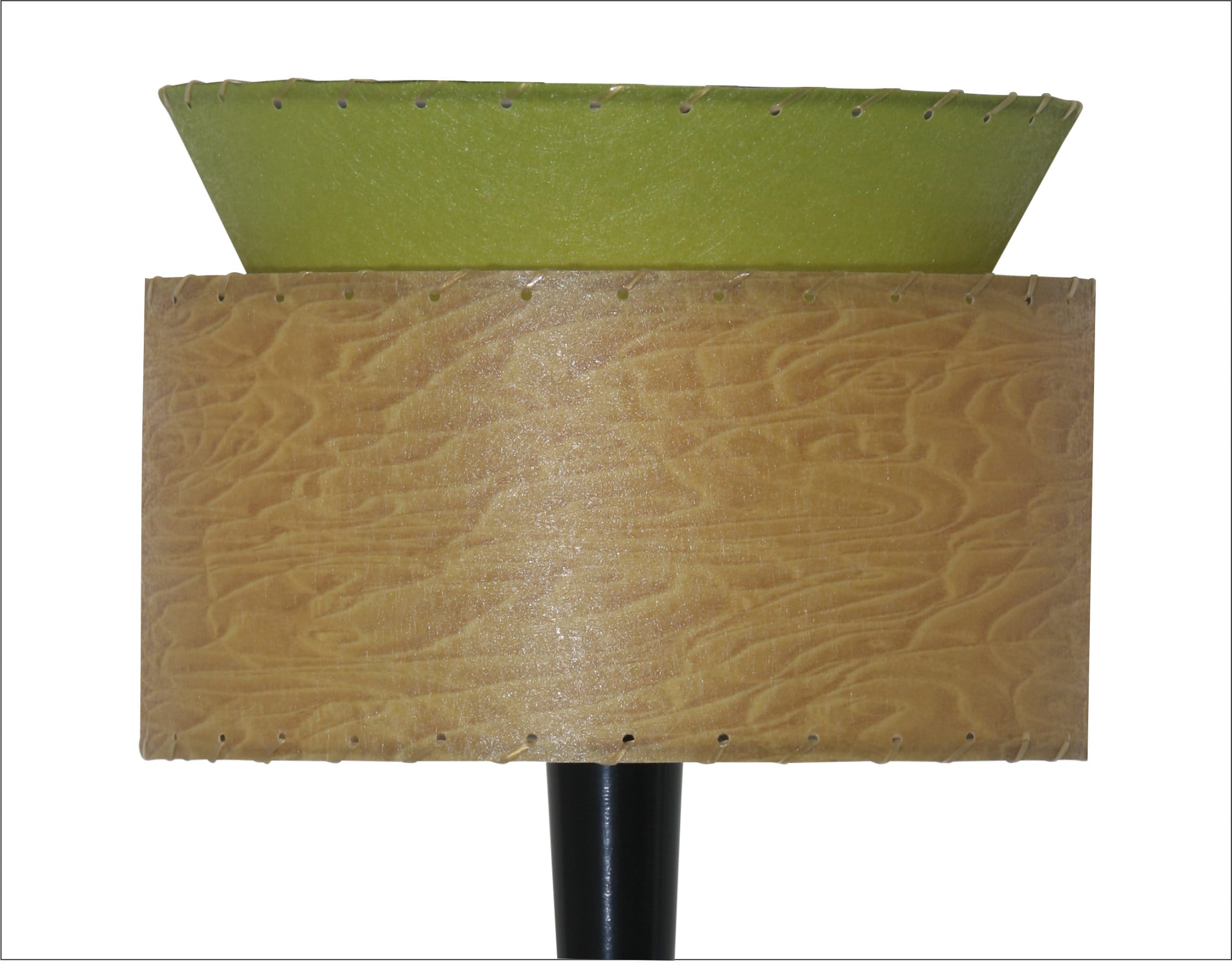 Mid Century Modern 2 Tier Fiberglass Lamp Shade / Hand Made Atomic Lamp ...