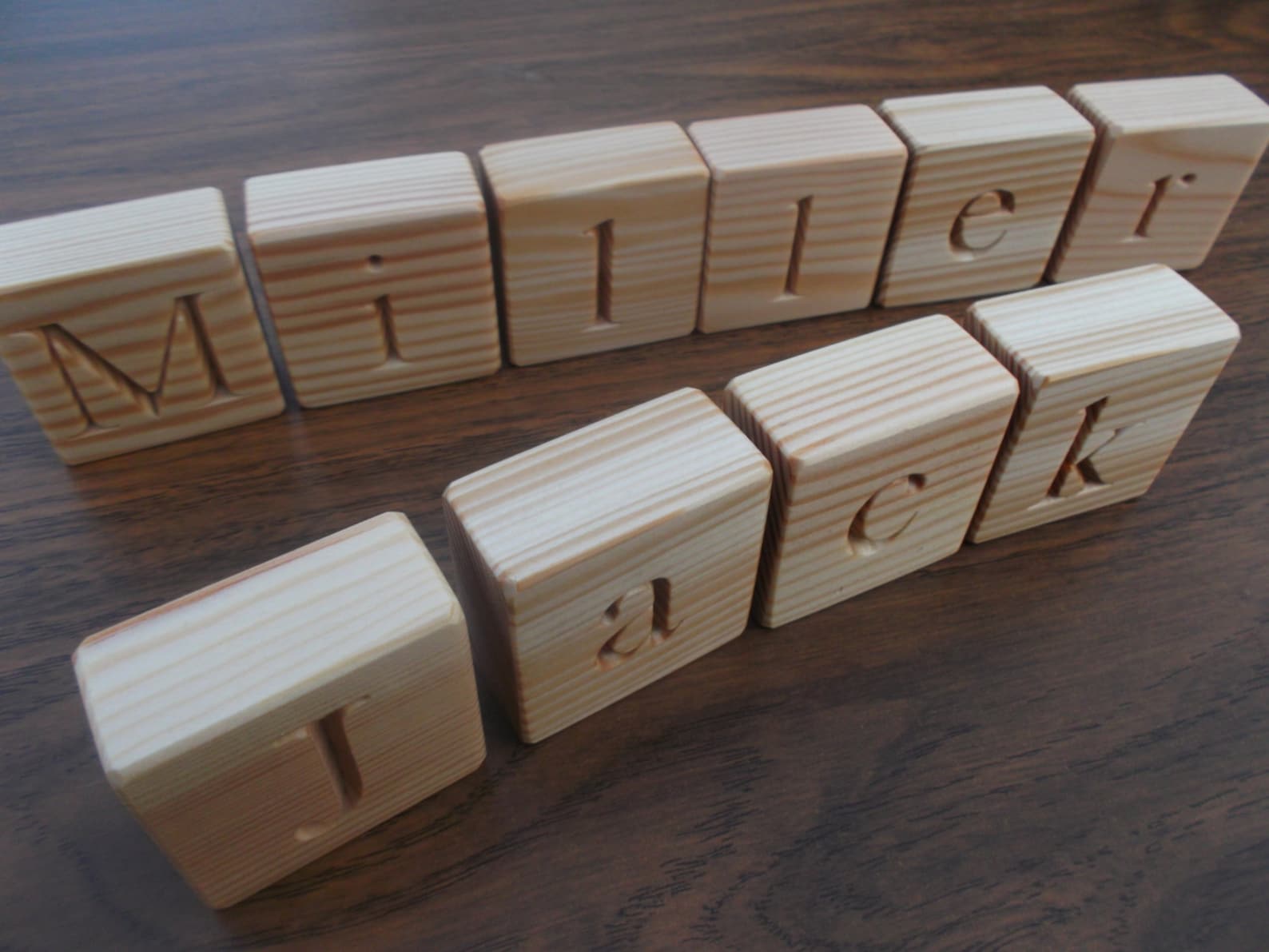Wood Name Blocks Personalized Wooden Blocks Handmade Gift - Etsy