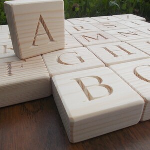 Personalized Wooden Blocks, Handmade Gift, Wood Name Blocks, Natural ...
