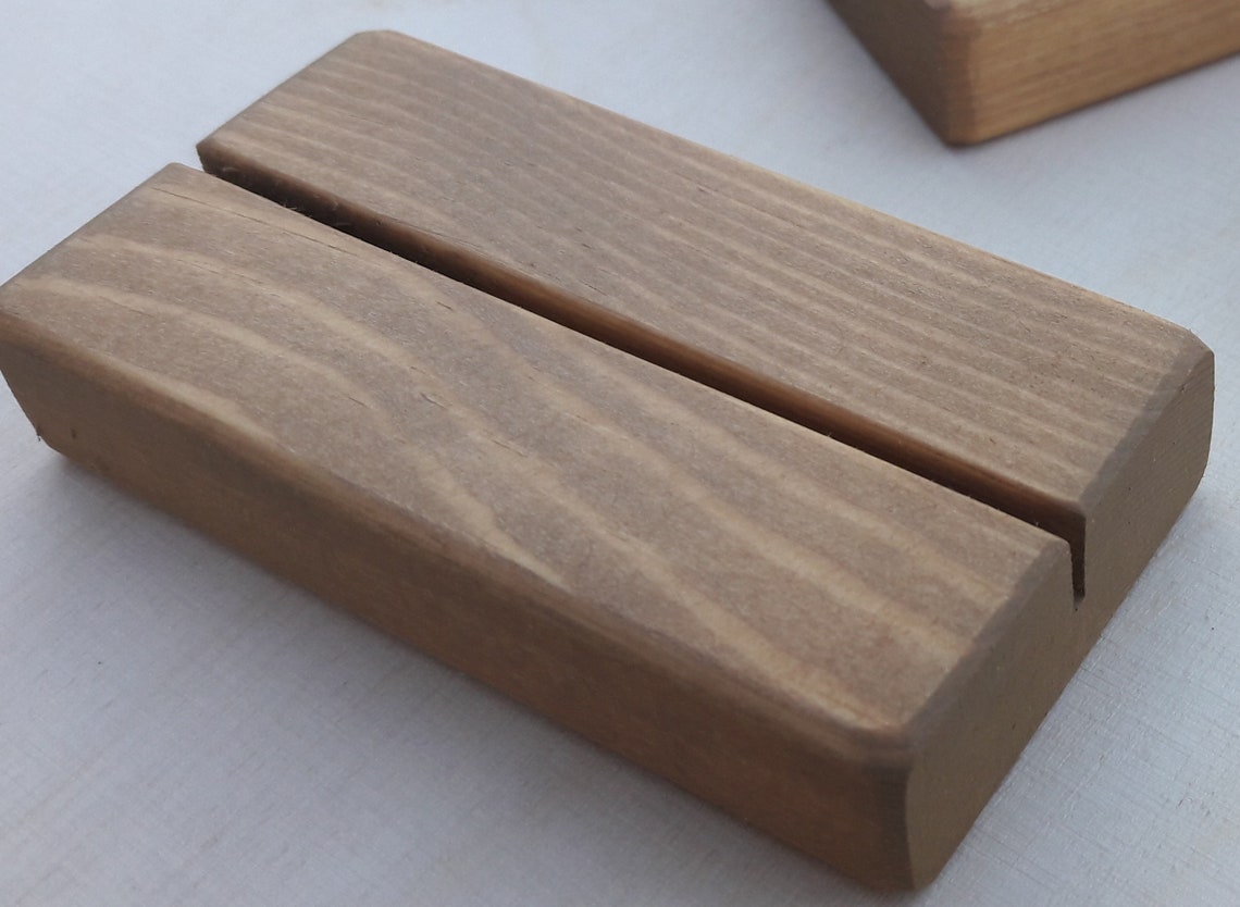 10 Wood Place Card Holders for Weddings Wedding Place Card | Etsy