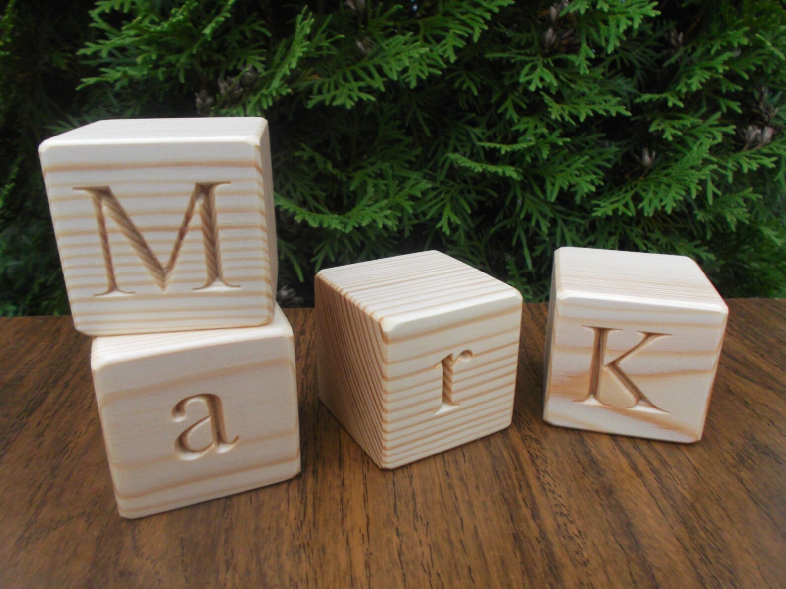 Wooden alphabet blocks 26 English alphabet blocks Baby | Etsy