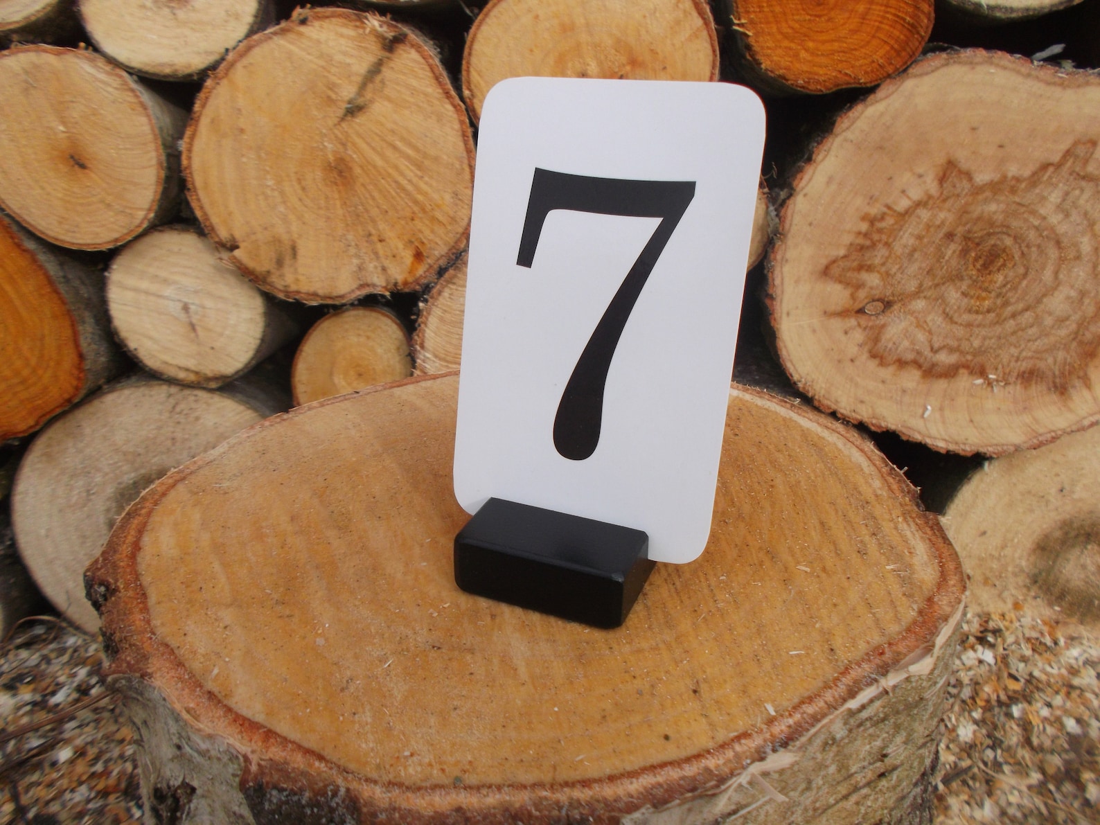 30 Black Wood Place Card Holders: Table Number Stands - Etsy
