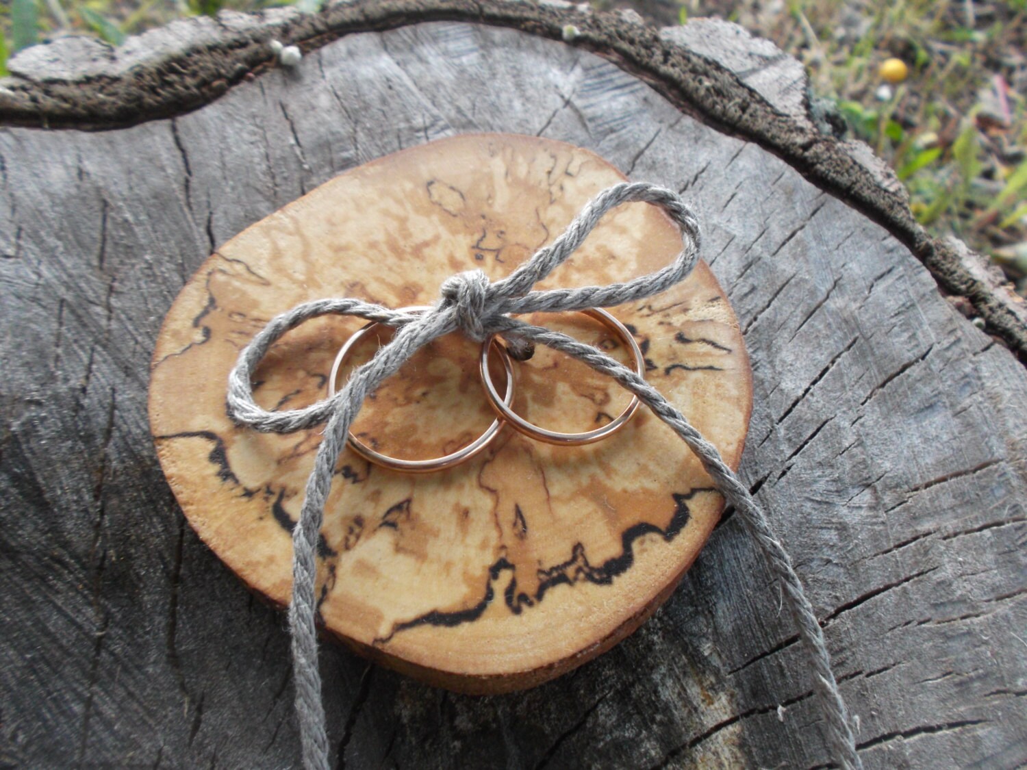 Rustic Wooden Ring Holder Rustic Ring Bearer Pillow Wedding | Etsy