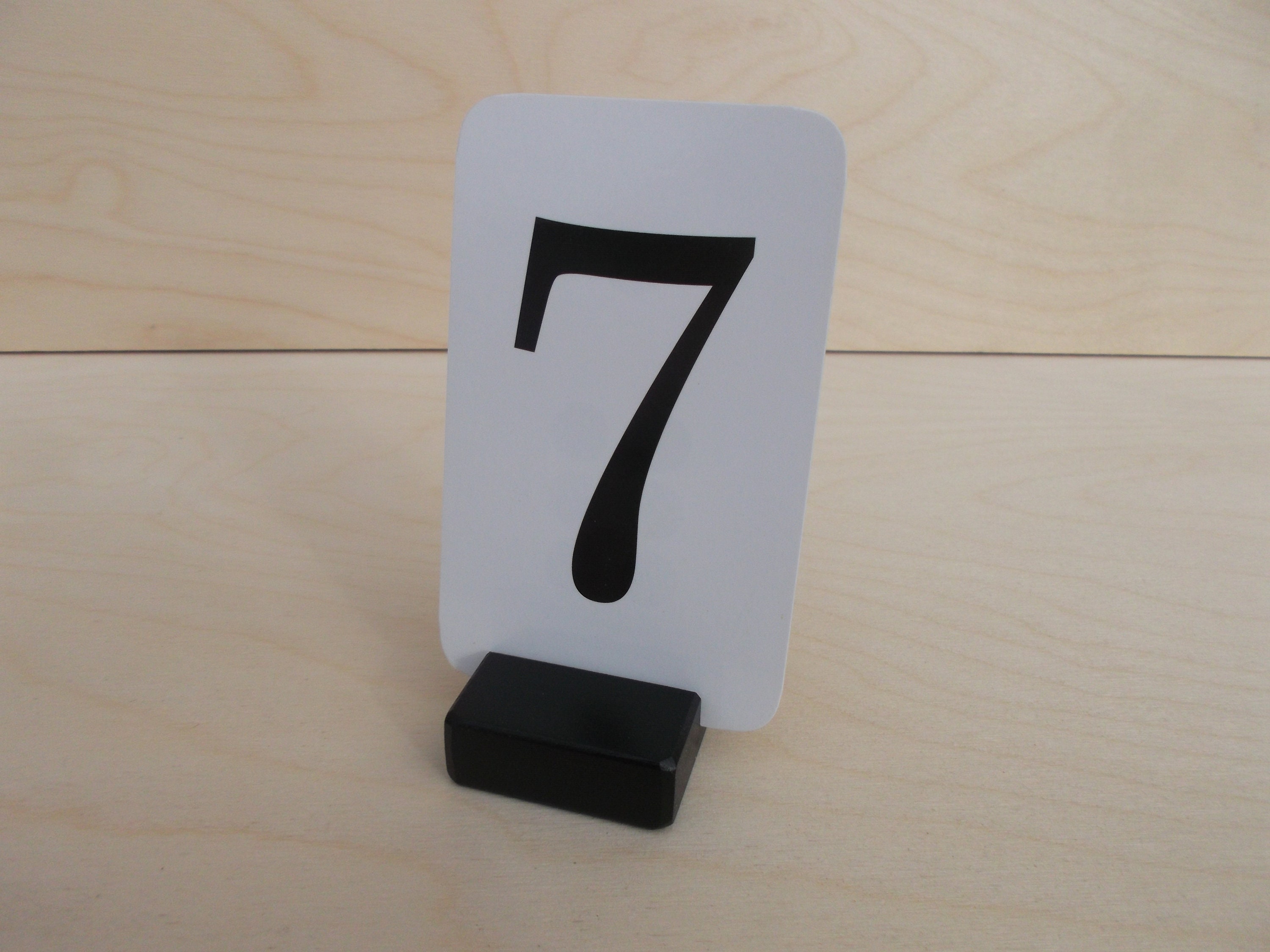 30 BLACK Place card holders Table decor Table number | Etsy