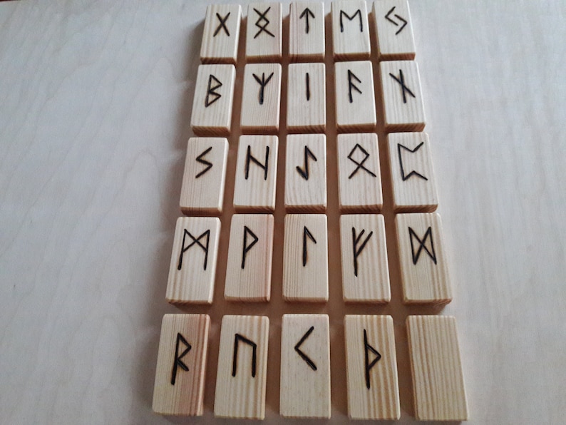 Rune Set Handmade Runes Runes Viking Runes Handmade Wooden | Etsy